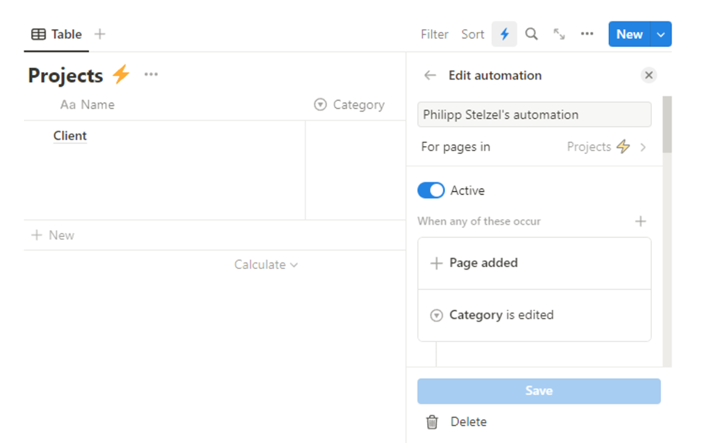 Effizienter arbeiten in Notion mit Datenbank-Automatisierungen